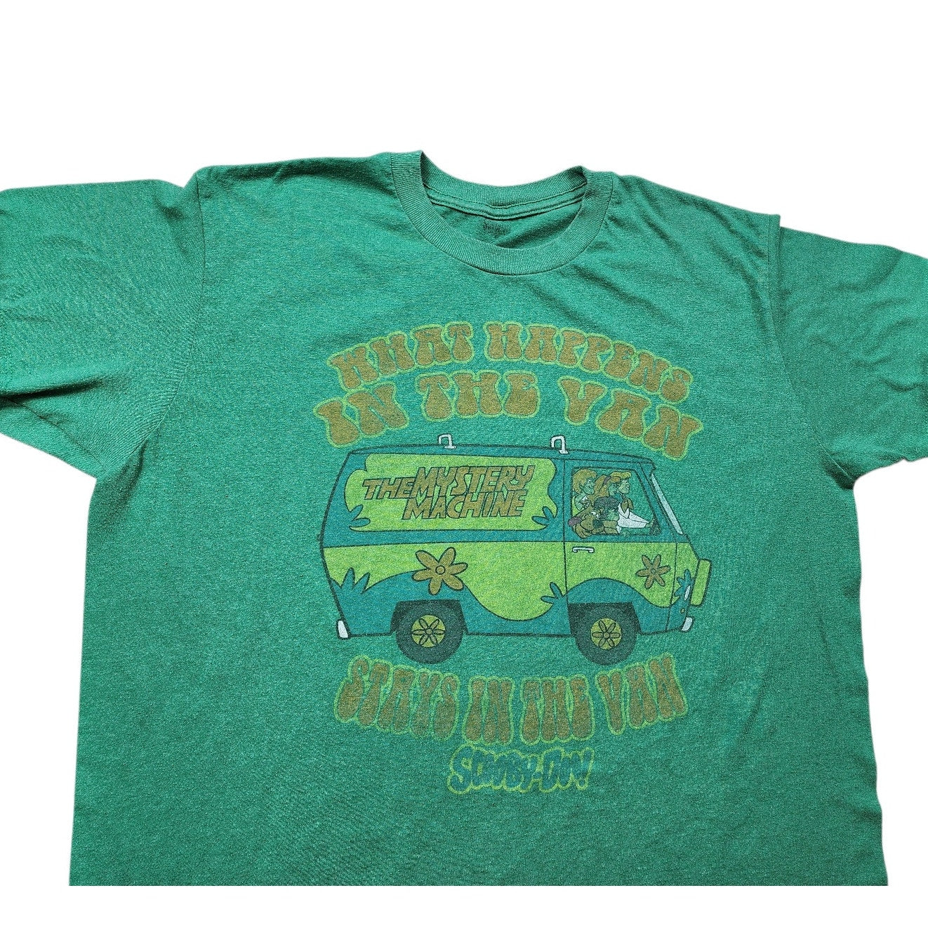 Scooby Doo Mystery Machine T Shirt Large Womens XL Graphic What Happen ...